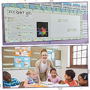 Outus 68.9 ft Magnetic Bulletin Board Border Travel the Map Roll Magnetic Border Trim Globes Map Magnetic Strips Trim for Classroom Chalkboard Wall Refrigerator Whiteboards Decor