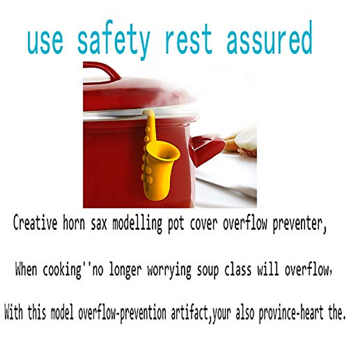 XYG Spill-Proof Steam Releaser Pot Lid Holders,Silicone Lid Lifters for Pots and Saucepan,Boil Over Stopper,Kitchen Gadgets for Cooking (3)