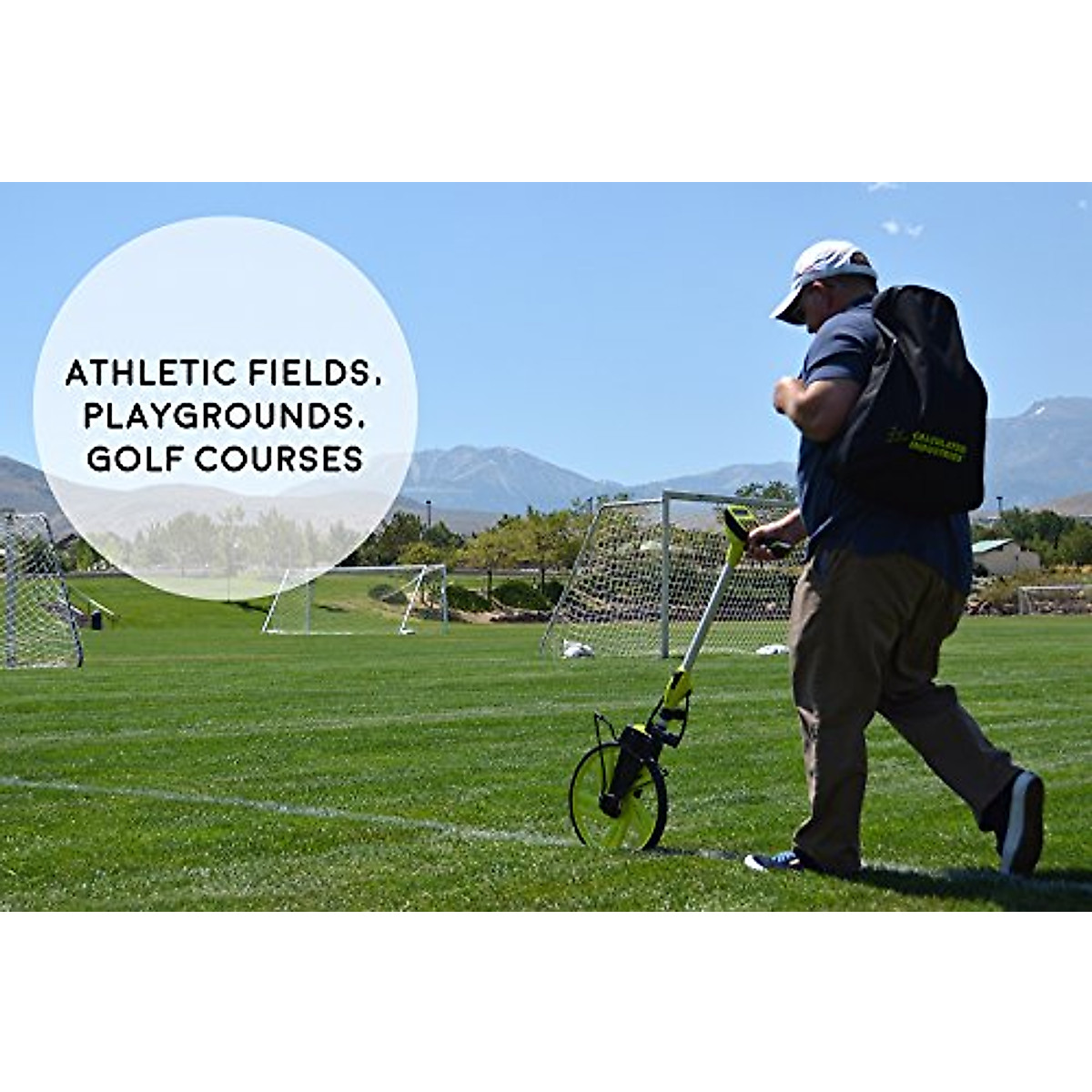 Calculated Industries #6575 DigiRoller Plus III 12.5 Inch Estimators Electronic Distance Measuring Wheel with Large Backlit Digital Display; Measure in Feet, Inches, Meters, Yards; FREE Carrying Pack