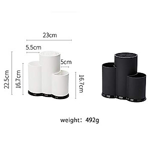 CZDYUF Multi-Function Utensil Holder Knife Block PP Flatware Drainer Storage Box Spoon Fork Kitchen Organizer Rack (Color : E)