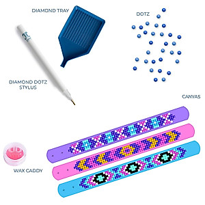DIAMOND DOTZ ® DOTZIES - Mauves, Diamond Art Bracelet Making Kit Adults, Diamond Dotz Kits for Teens, Diamond Art Teen, Diamond Painting Bracelet Kit for Adults, Bracelet Making Kit, Bracelets Making