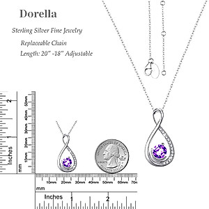 Natural Amethyst Gemstone Necklace for Wife Birthday Gifts Mom Forever Love Infinity Moon Sterling Silver Jewelry for Her