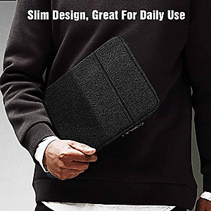 TiMOVO 9-11" Tablet Sleeve Bag for iPad 10th Gen. 10.9",iPad 9th/8th/7th Gen. 10.2",iPad Air 11/Air 5th/4th Gen. 10.9",Galaxy Tab A9+/A9 Plus 11",Protective Bag Fit Smart Keyboard, Black