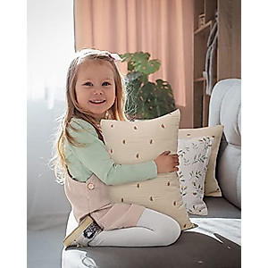 Blissful Diary Toddler Pillow with Muslin Cotton Pillowcase, 13x18 Kids Pillows for Sleeping and Traveling, Crib Pillow, Small Pillow for Kids, Toddler Bed Pillows (Rainbow)