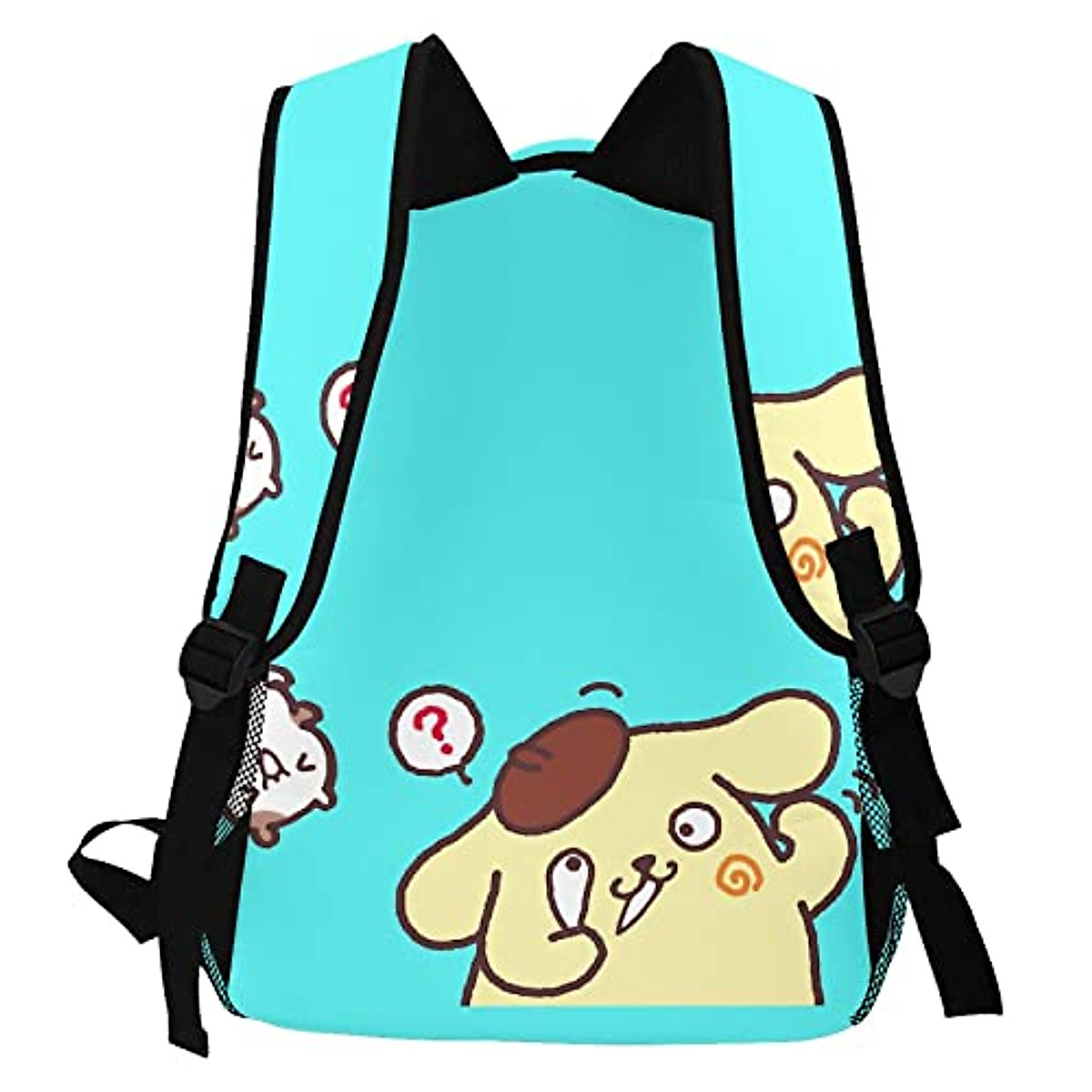 Cartoon Backpack Bookbags Daypack Pom-Pompurin Laptop Bookbag Shoulder Travel Sports Hiking Camping Daypack For Men Women