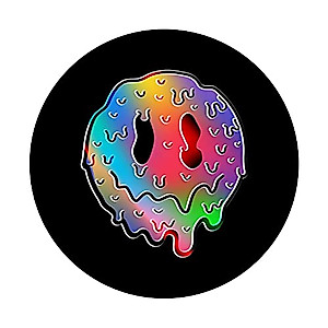 Funny Melting Smiling Face Summer Vacation Happy Cute Smile PopSockets Swappable PopGrip