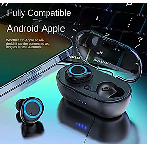 NeoPulse Pro Bluetooth Wireless Earphones | Waterproof Noise Cancellation Sweat Proof Wireless Earbuds | Pro Bluetooth Wireless Noise Cancelling Earphones (Black)