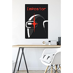 Trends International Among Us-Impostor Wall Poster, 22.375" x 34", Poster & Mount Bundle