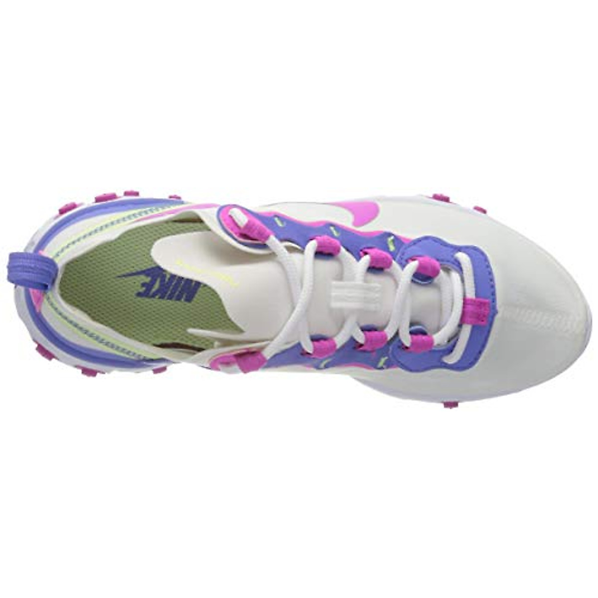 Nike Women's Race Running Shoe, White Fire Pink Sapphire Barely Volt, Women 2