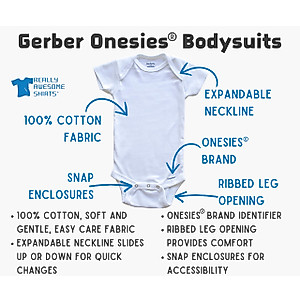 My Brother is an English Bulldog Cute Dog Baby Bodysuit - English Bulldog Baby Bodysuit, 0-3 Months White