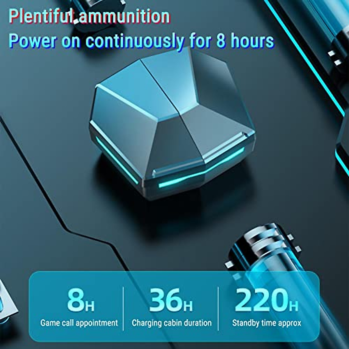 2022 New Wireless Earbuds Bluetooth Headphones Sound Quality Wireless Charging Case Digital Led Intelligence Display Compatible with Android iOS for Sports Gym