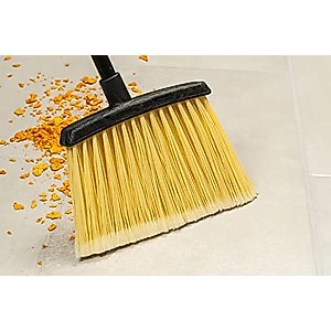 Carlisle FoodService Products CFS Duo-Sweep Plastic Large Debris Lobby Broom with Handle, 36 Inches, Natural, (Pack of 12)