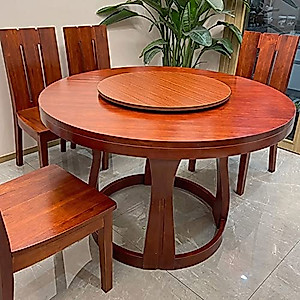 WEBUP Solid Wood Lazy Susan Turntable 20-40inch Large Rotating Tray Kitchen Bearing Plate For Countertop Table, Wooden Tabletop Turntable(Acacia Wood) (Size : 80cm/30inch)