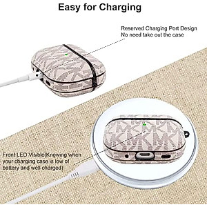 AirPods Pro 2nd Generation Case with Keychain, Luxury Newest Full-Body Hard Shell Shock-Absorbing Airpods Pro 2 Protective Cover Wireless Charging Case [Front LED Visible]