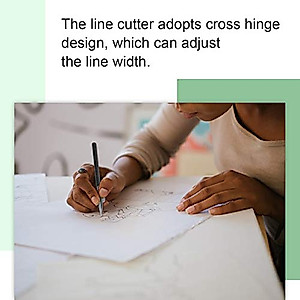 HEALLILY Line Drawing Pen Art Ruling Pen Adjustable Straight Line Pen Drawing Pen for Technical Drawing Cartography Lines Applying Masking Fluid Line Work 3pcs Rolling Ink Pen