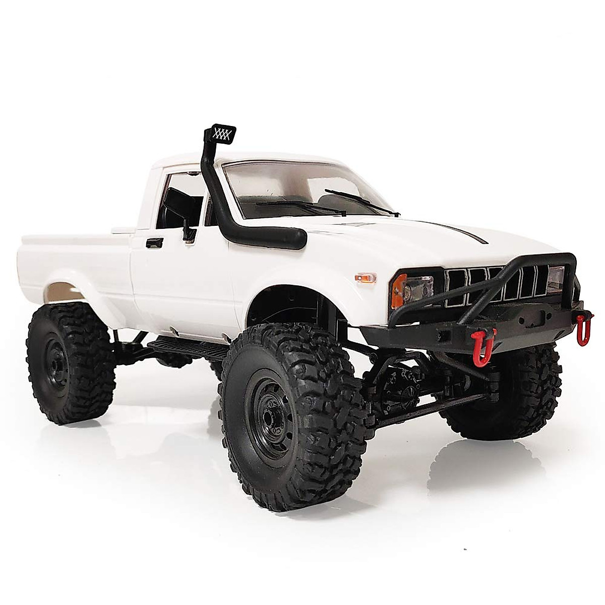 C24-1 RC Car Crawler 4WD Off-Road Truck with Bright Headlight, DIY Remote Control Children, Climbing Vehicle Speed Model Toys