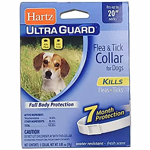 Hartz Ultraguard Flea & Tick Dog Collar 20", White 1 ea