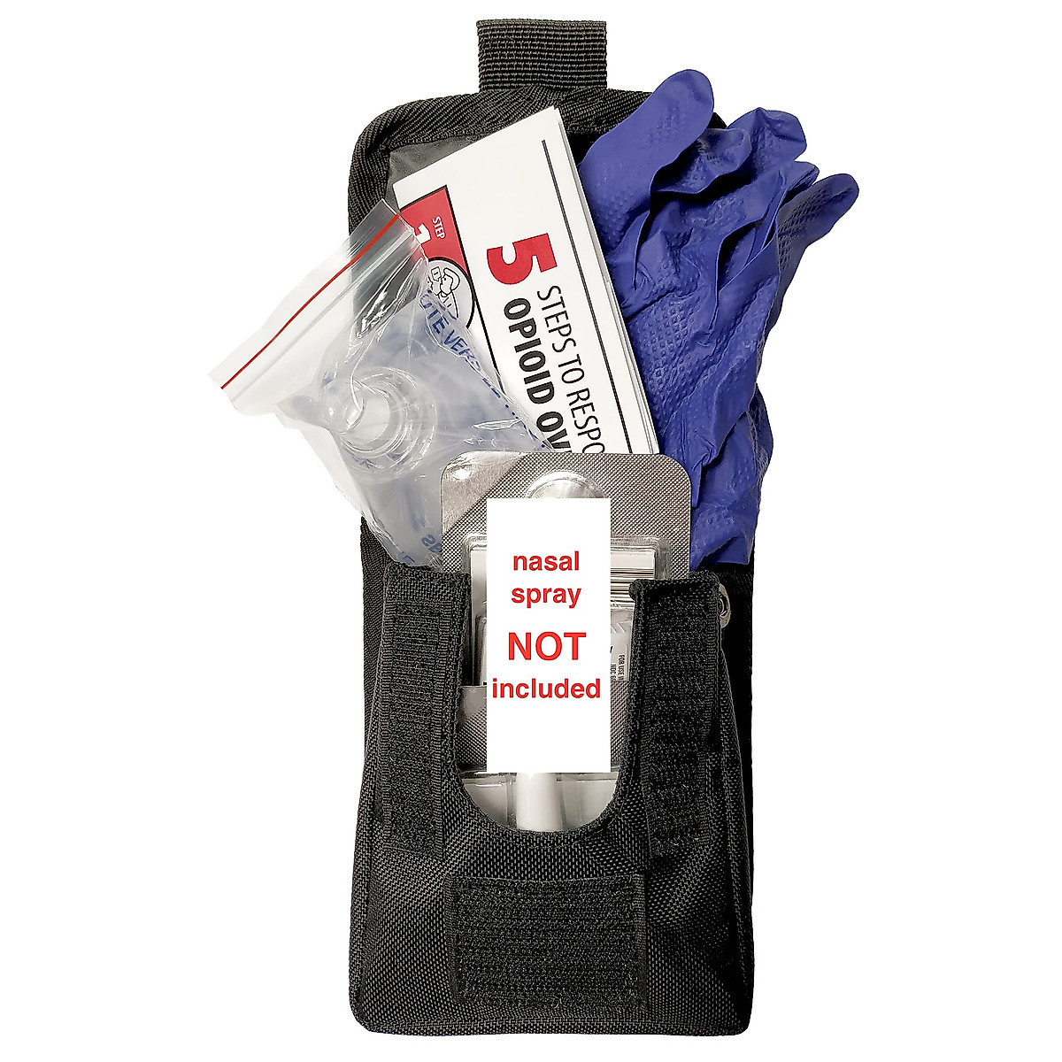 Naloxone Overdose Kit with Voice Instructions, Essential to Respond to an opioid Overdose Rescue, Does NOT Include naloxone, 1.0 Count