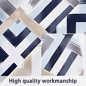 DriftAway Diamond Trellis Plaid Room Darkening Curtains for Living Room Bedroom 96 Inch Length Mid Century Modern Draperies Thermal Grommet Window Treatment 2 Panels