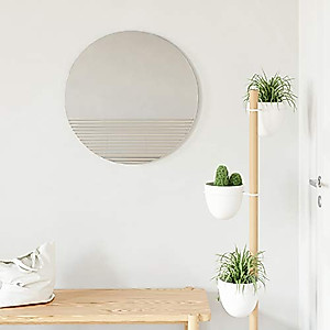 Umbra Ridge Wall Mirror for Entryways, Bathrooms, Living Rooms and More, 24 Inch, Clear