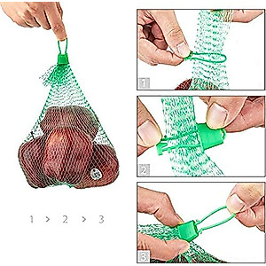 EBOCACB 100pcs Egg Hatching Bags Strong Stretchable Plastic 15 inch Mesh Bag Reusable for Vegetables Fruits Toys