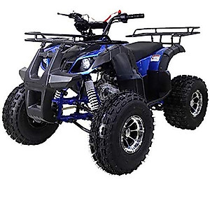 X-PRO 125cc ATV Quad 4 Wheeler Youth ATV Kids Quad ATVs (Blue)