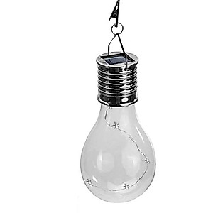 HTNBO [US in Stock] Garden Solar Lights, Waterproof Solar Rotatable Outdoor Garden Camping Hanging LED Light Lamp Bulb MR - 1 Pcs