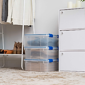 IRIS USA Plastic Storage Boxes and Containers Bundle (3 Pack 26.5 Quart + 6 Pack 12 Quart)