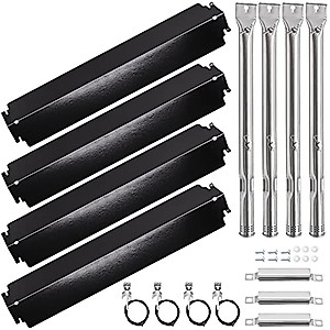 Yiming Grill Replacement Parts for Charbroil 463244011, 463247310, 463243812, 463257010, 463247009, 463257110, 463270614, 463247109 Gas Grills, Pipe Burner, Heat Plate, Carryover Tube, Igniters.