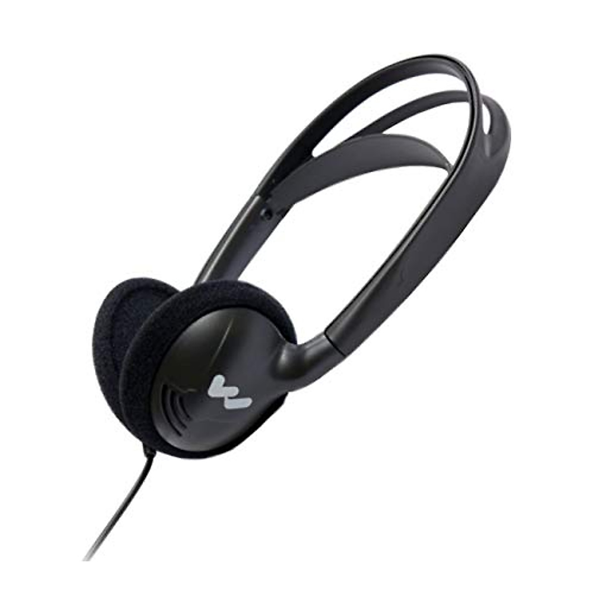 Williams Sound HED 027 Heavy-Duty Folding Mono Headphones, Adult Size, 100mW Max Power Input, 3.5mm Plug, 39" Cord, Compatible with Williams AV Receivers and Pocketalkers, Black