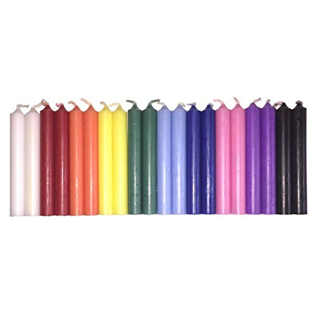Set of 20 Assorted Colors Mini Ritual Chime/Altar/Spell Candles