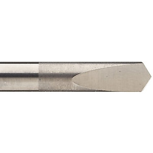 Chicago Latrobe 780 Solid Carbide Spade Drill Bit, Uncoated (Bright) Finish, Round Shank, 118 Degree Conventional Point, 1/4" Size