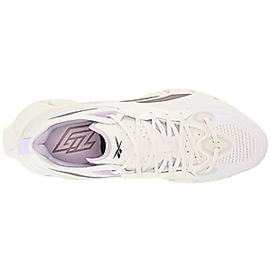 Reebok Women's Zig Kinetica 3.0 Sneaker, Chalk/Taupe/Purple Oasis, 6.5