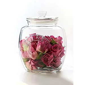 Kilner Glassware Universal Storage Jar Durable Multi-Purpose Glass Container with Airtight Push-top Lid, 28-3/4-Fluid Ounces, 1 EA, Clear
