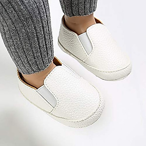 JOINFREE Toddler Baby's Cute Casual Walking Shoes Infant Boys Girls Soft Sneakers White 6-12 Months