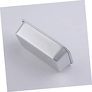 Hemoton 5pcs Pastry Dough Square Tray Stainless Steel Toaster Oven Toast Baking Pan Loaf Baking Dish Dough Bread Pan Silver Household Baking Plate Kitchen Supplies Small Bread Brownie Mold