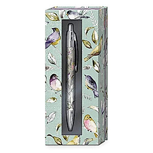 Punch Studio with Boxed Pen with Birds, Black (43824)