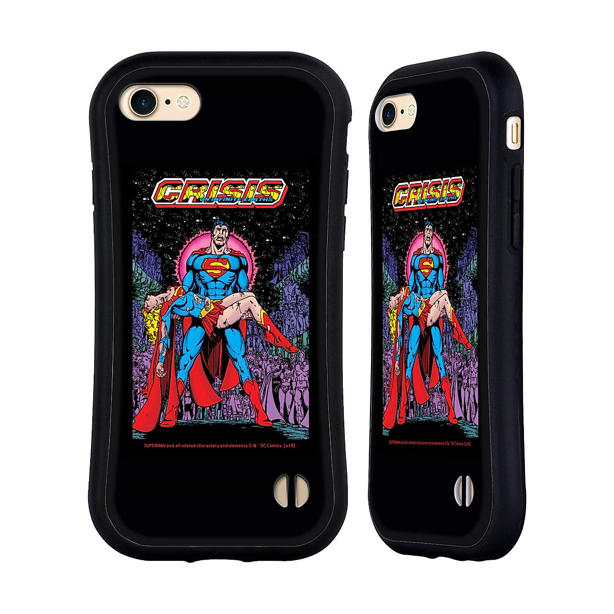 Head Case Designs Officially Licensed Superman DC Comics Supergirl Crisis on Infinite Earths Famous Comic Book Covers Hybrid Case Compatible with Apple iPhone 7/8 / SE 2020 & 2022