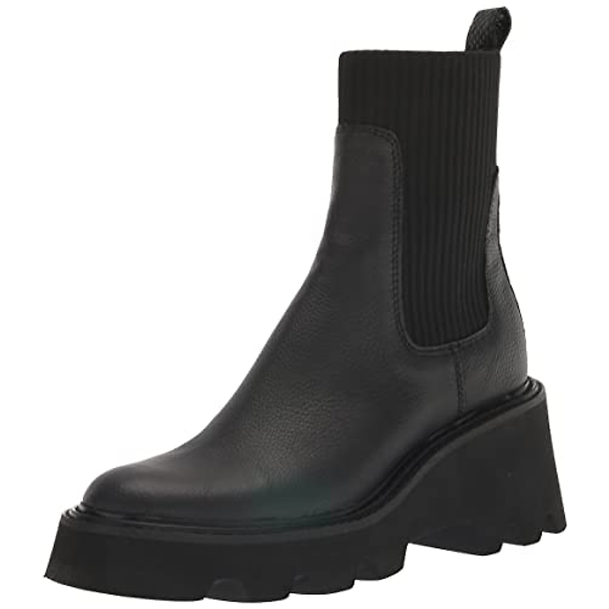 Dolce Vita Women's Hoven Fashion Boot, Black Leather H2O, 8.5