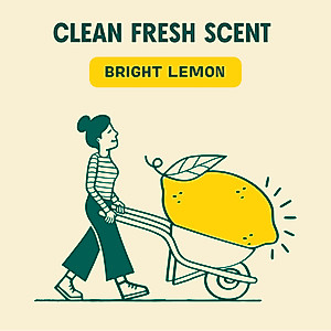 Aunt Fannie's Floor Cleaner Vinegar Wash Concentrate - Multi-Surface Cleaner, 32 oz. (Single Bottle, Bright Lemon)