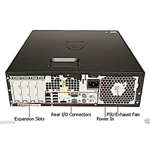 HP Elite Desktop Computer Tower PC Intel Ci5-2400, 8GB Ram, 2TB HDD, Wireless WiFi, Bluetooth Adapter, DVD-ROM, Keyboard Mouse 24 inches Dual LCD Monitor Brands Vary, Windows 10 CD (Renewed)