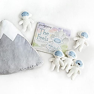 Slumberkins The Feels Set - Includes 5 Mini Feels Plush Toys, Interactive Story Book, & Slumberkins Mountain Pillow for Easy Storage - Social Emotional Tools for Ages 0+