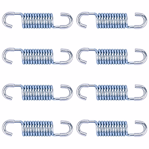 JIALIA GUPO 2-1/4inch(8Pcs) Protective Coated Replacement Furniture Tension Springs for Recliner Sofa Bed, Metallic (TH-2-1/4(2.3))