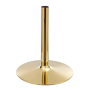 Modway Verne Modern Oval 48" Dining Table in Gold White