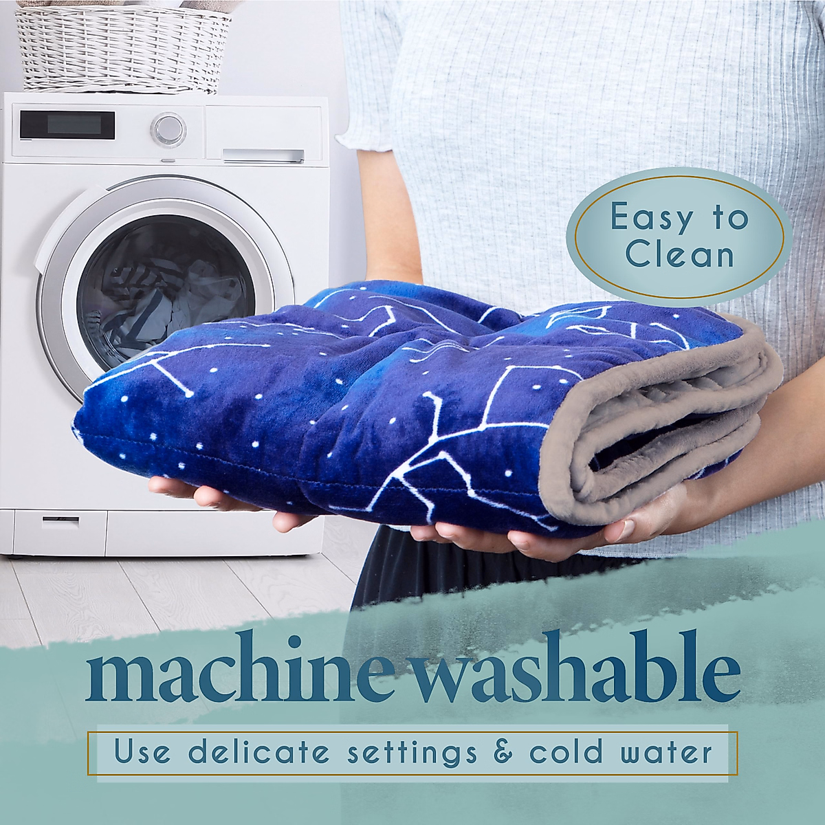 Florensi Weighted Lap Pad for Kids, 5 lbs 20" x 23 - Weighted Blanket for Kids, Teenager, Boys, Girls - Soft, Warm, Comfortable - Sensory Weighted Lap Blanket Kid - Weighted Lap Blanket for Kids