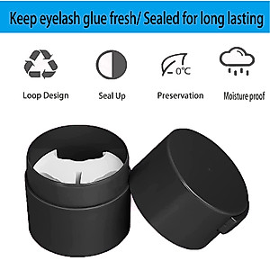 Eyelash Glue Storage Tank, BUCICE Sealed Leak-Proof Jar Container for Lash Extension Extension, Grafting Eyelash Supplies