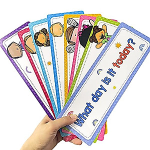 Lachilly 24 Pcs, 3 Themes Days of The Week/Seasonal/Months of The Year Flash Cards Subject Titles for Bulletin Board Headliners Classroom Decoration English Words