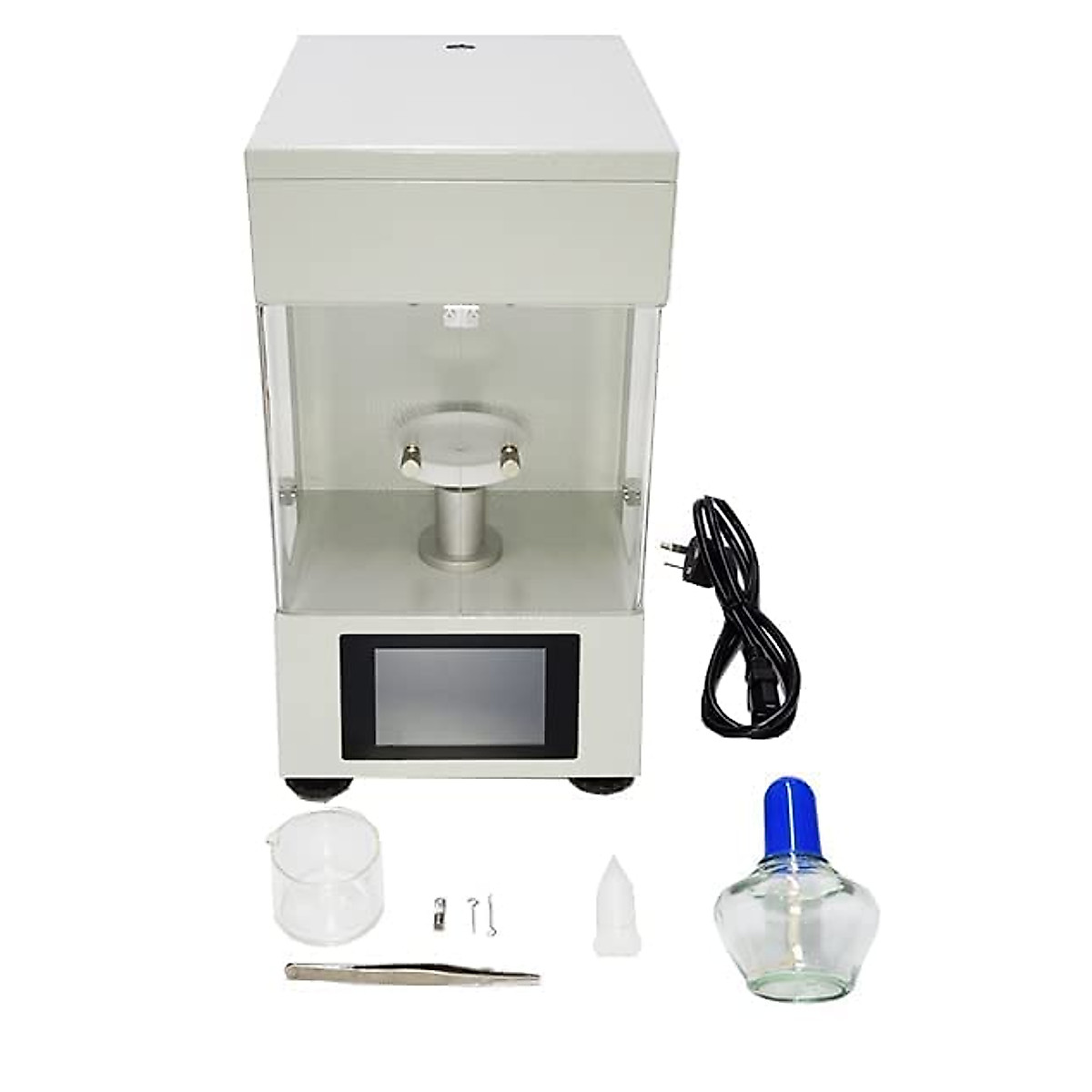 VTSYIQI Fully Automatic Surface Tensiometer Liquid Interfacial Tension Meter Tester With Platinum Ring Platinum Board Method Range 0 to 1000mN/m For Ink Printing Ink Oil Paint Cleaning Agent Industry