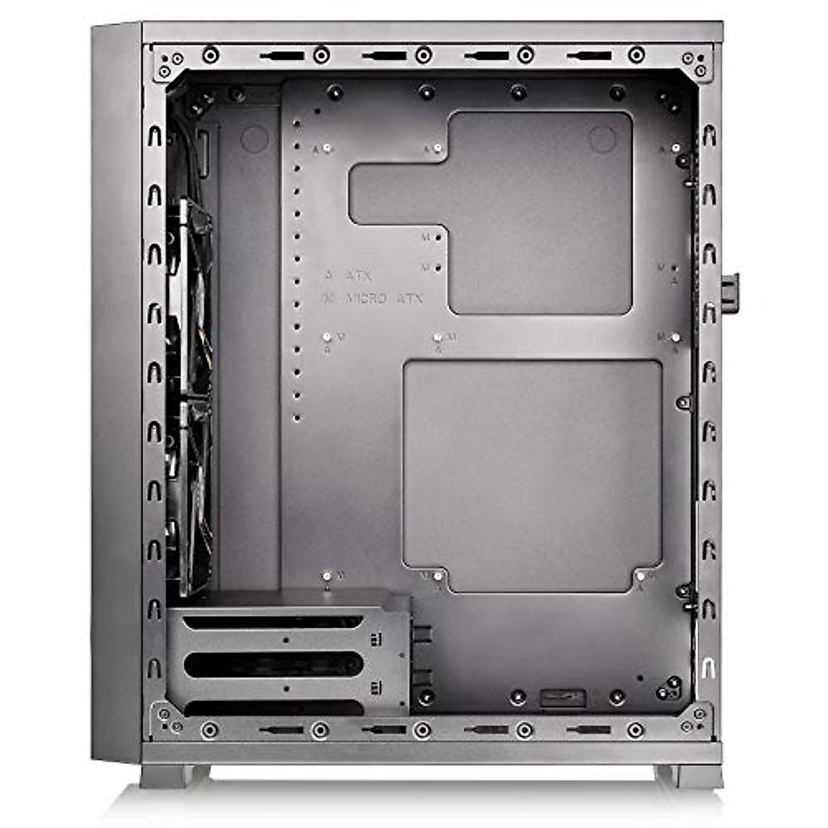 Thermaltake Core G3 Black Slim Small Form Factor ATX Perforated Metal Front and Top Panel Gaming Computer Case 2.0 Edition with Two 120mm Front Fan Pre-Installed CA-1G6-00S1WN-A0