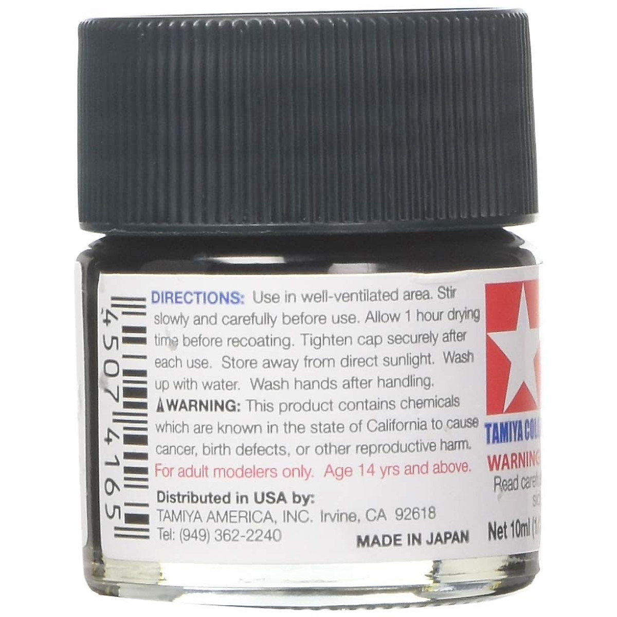 Tamiya Acrylic Mini XF-85 Rubber Black - 10 ml (1/3 oz)